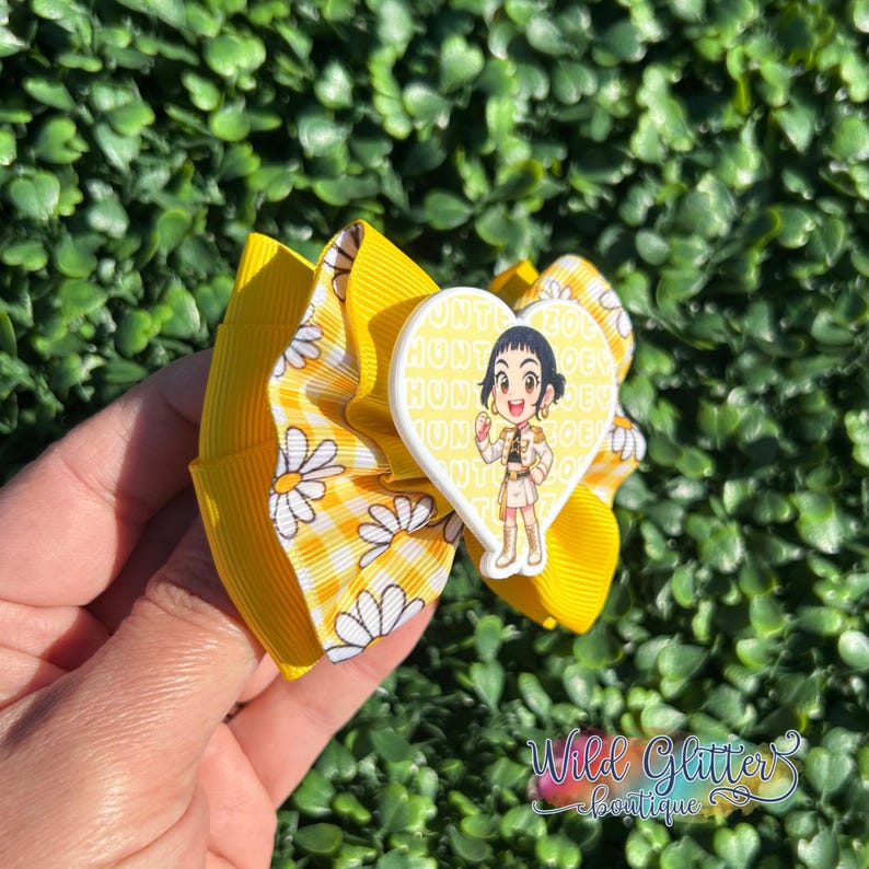 Kpop Hair Bows: Huntr-x Inspired Bow Set, Kids Character Hair ...
