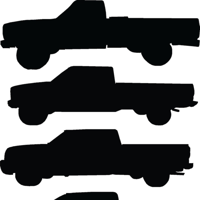 Squarebody Chevy Clipart - Etsy