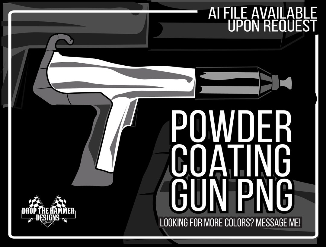 Powder Coating Gun PNG Vector SVG PDF Clipart Illustration - Etsy