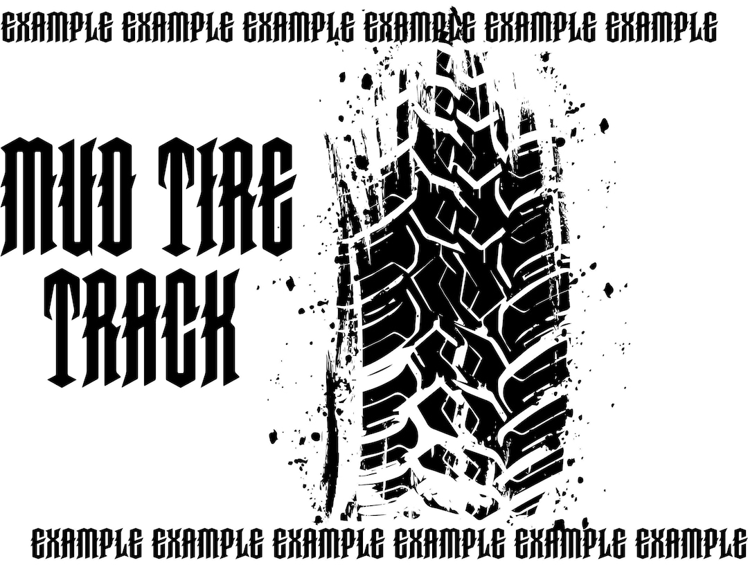 Mud Terrain Off-road Truck Mt. Tire Burnout Tread Mark - Etsy