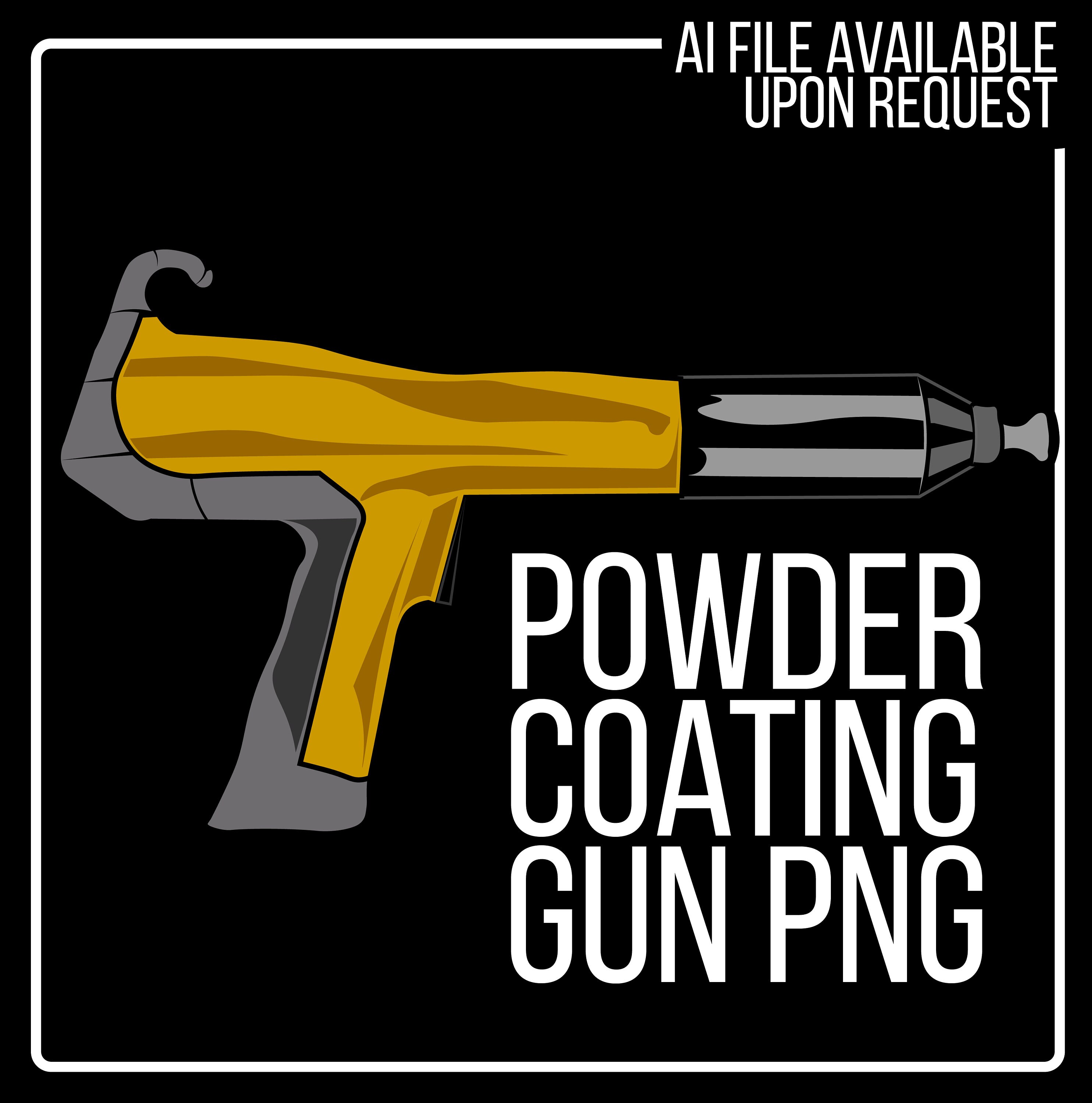 Powder Coating Gun PNG Vector SVG PDF Clipart Illustration - Etsy