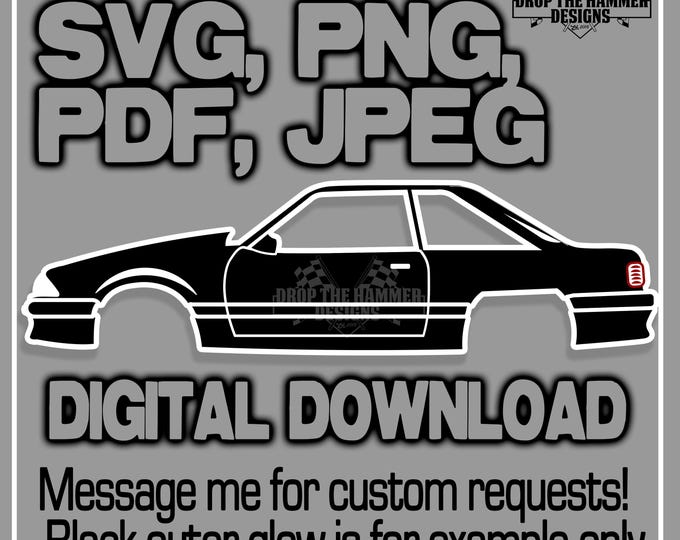 Fox Body Mustang DXF and SVG Files - Etsy Canada