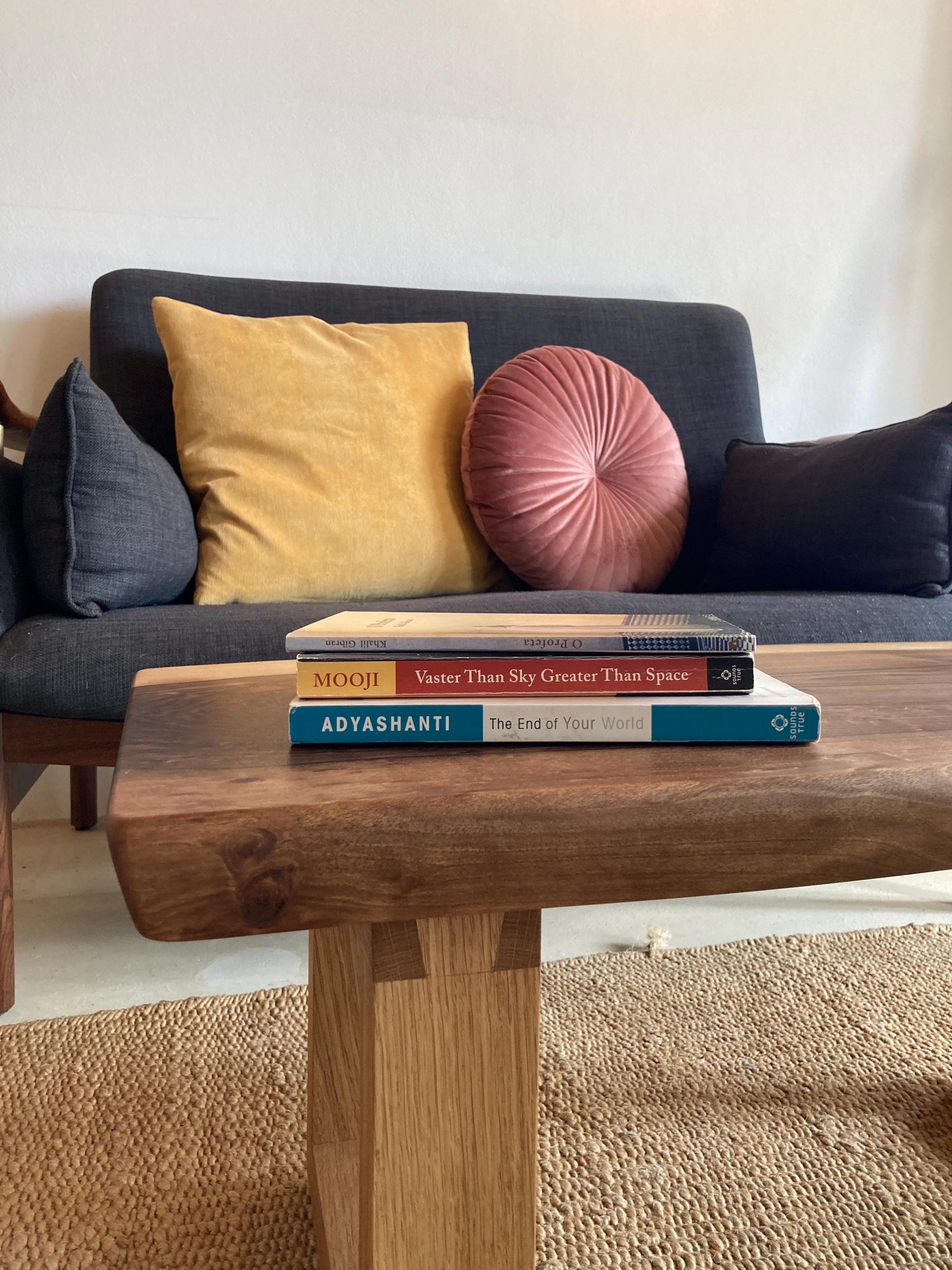NAKASHIMA IV / Walnut & Oak Coffee Table / Live Edge Coffee Table ...