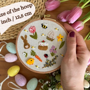 Easter Embroidery Calendar - Step by Step Beginner Instructions With ...