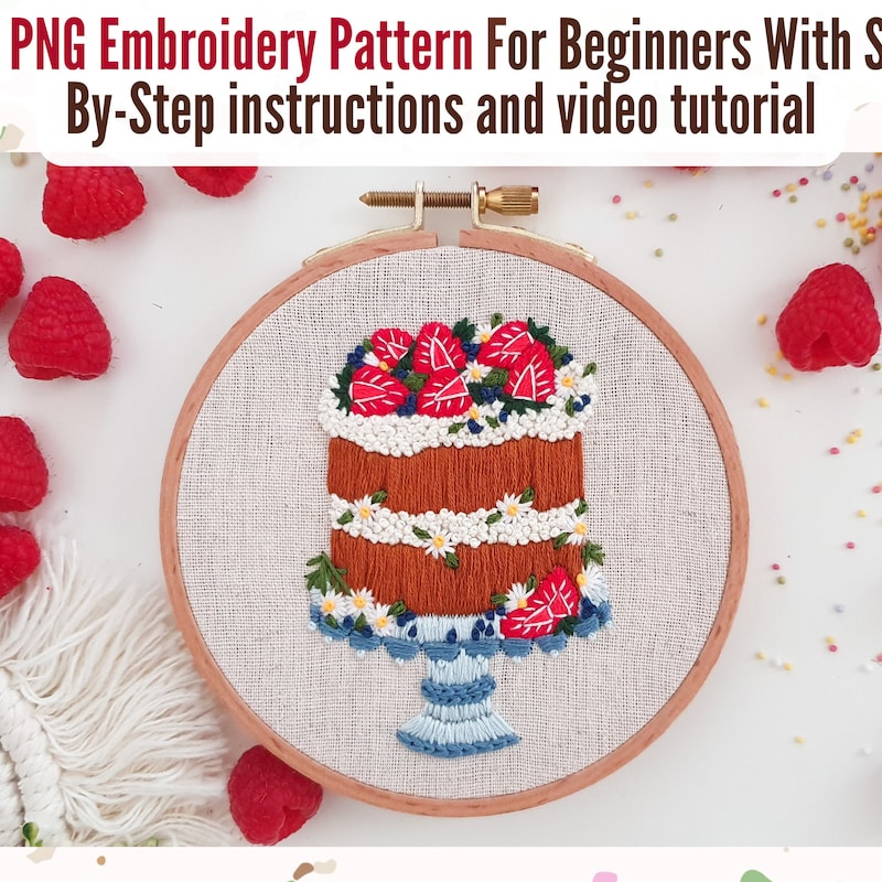 Cake Embroidery - Etsy