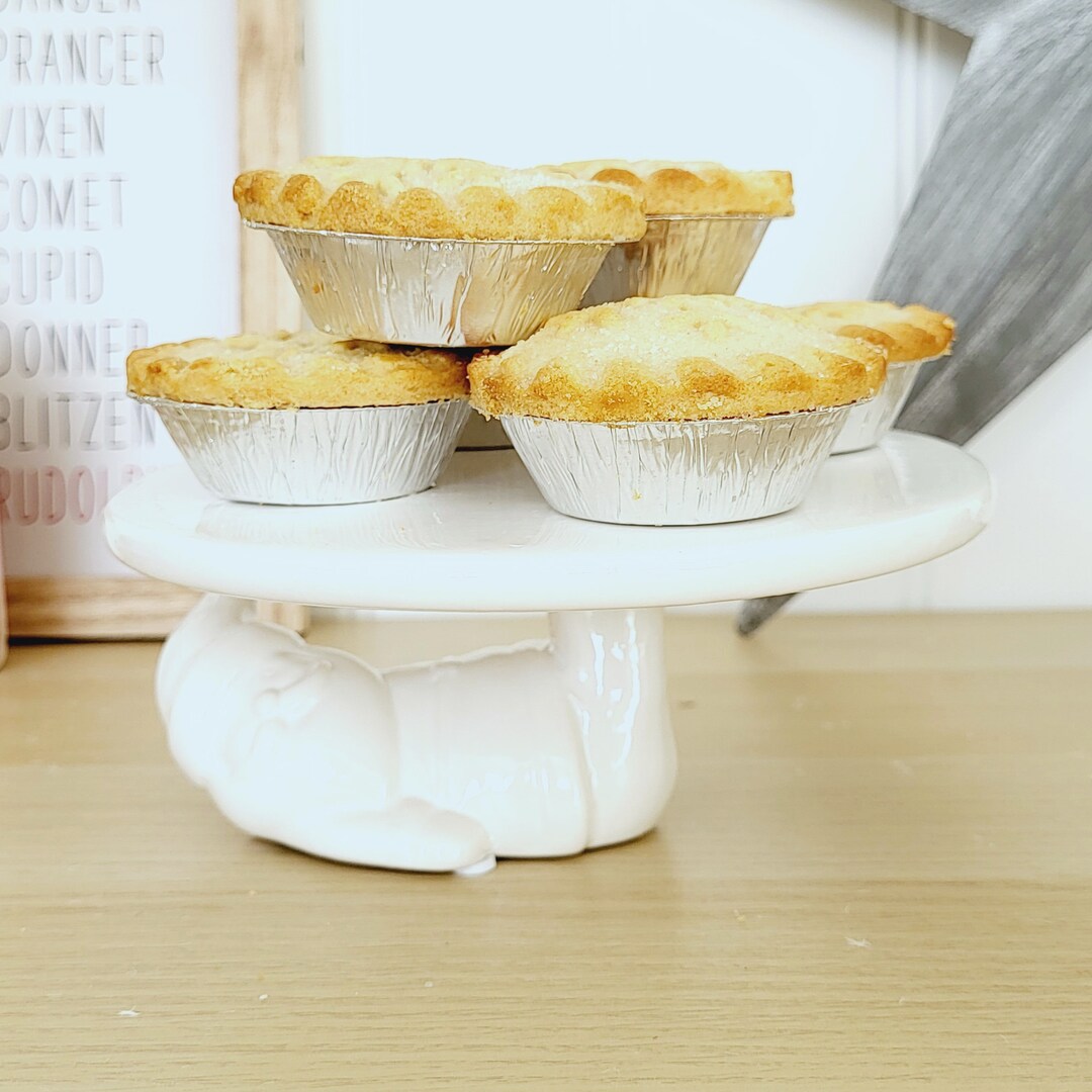 White Santa 6 Cake Stand Ceramic Plate Serveware - Etsy