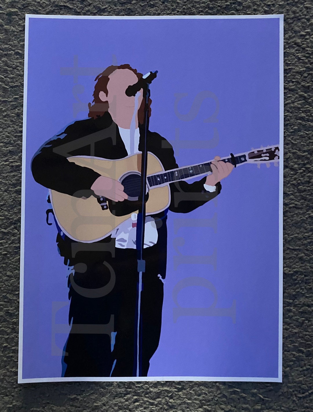 Lewis Capaldi Live Playing Guitar Tour Print Poster - Etsy