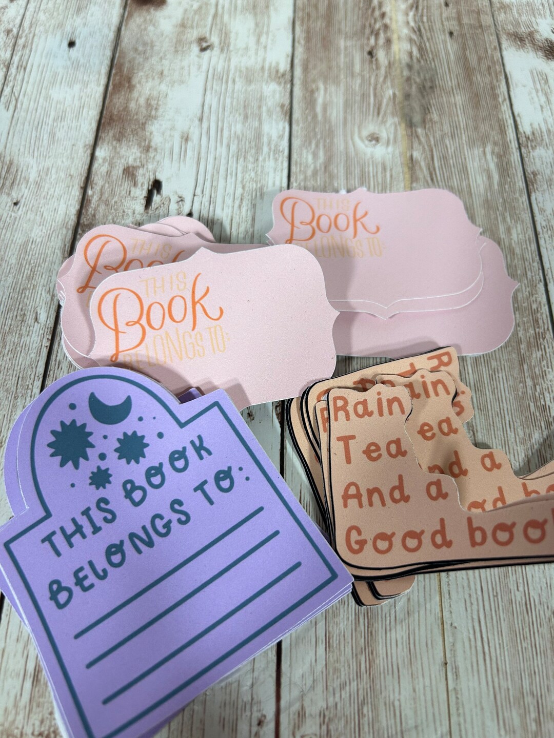 Book Stickers Bundle - Etsy