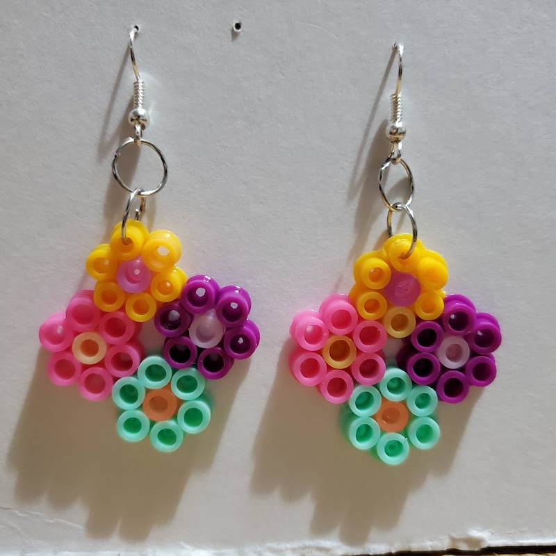 Perler Bead Earrings - Etsy