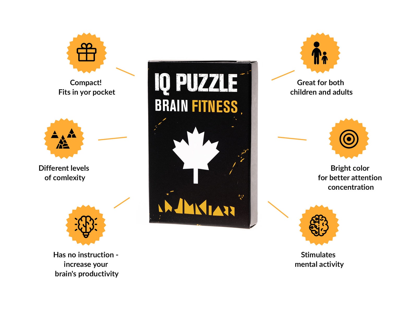 SET OF 11 Geek Toys IQ Puzzle Brain Fitness Games Brain Teaser Puzzles ...