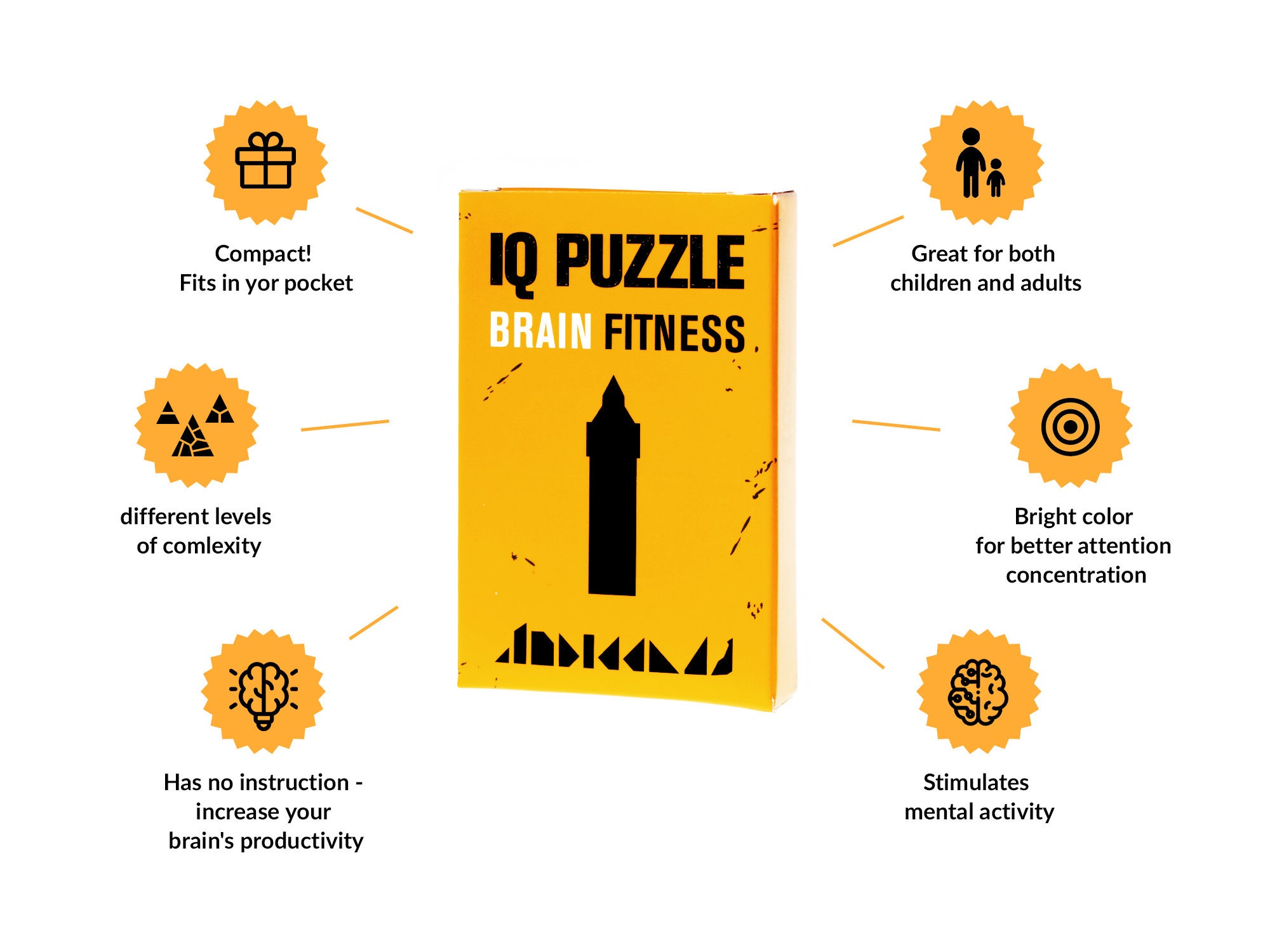 SET OF 3 Geek Toys IQ Puzzle Brain Fitness Games Brain Teaser - Etsy