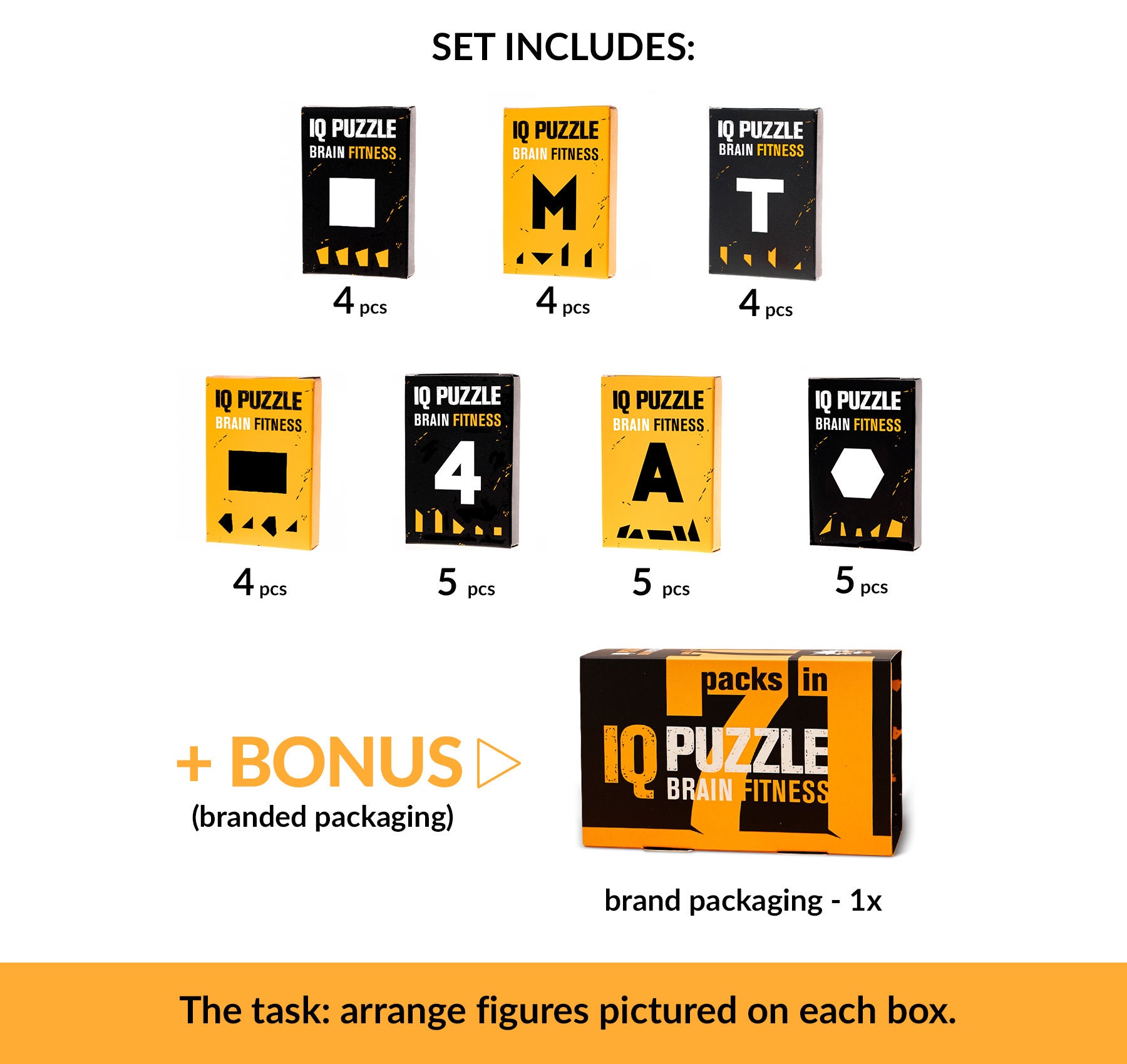 SET OF 7 Geek Toys IQ Puzzle Brain Fitness Games Brain Teaser Puzzles ...