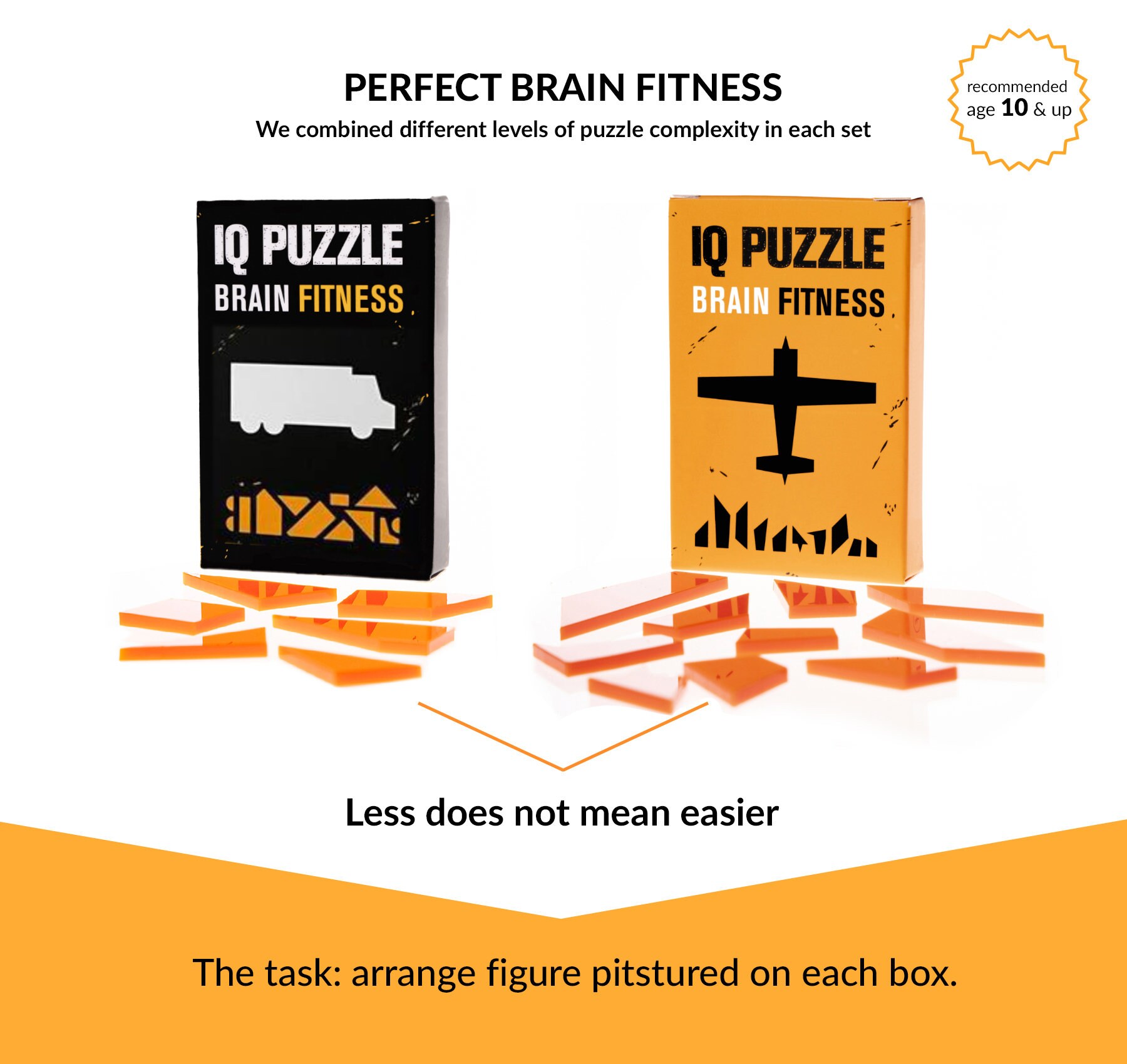 SET OF 3 Geek Toys IQ Puzzle Brain Fitness Games Brain Teaser Puzzles ...