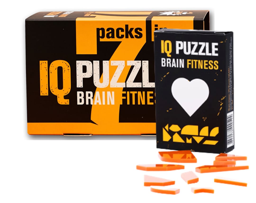 SET OF 7 Geek Toys IQ Puzzle Brain Fitness Games Brain Teaser Puzzles ...