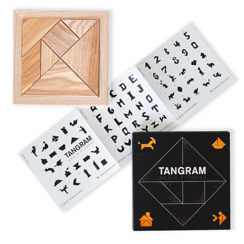 Wooden Tangram Puzzle Sets - Etsy