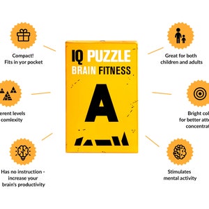 SET OF 7 Geek Toys IQ Puzzle Brain Fitness Games Brain Teaser Puzzles ...