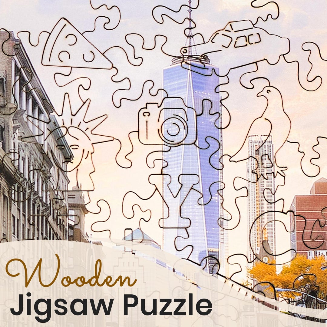 NEW! Limited Edition 40-piece Wooden Puzzle - New York City Collection ...