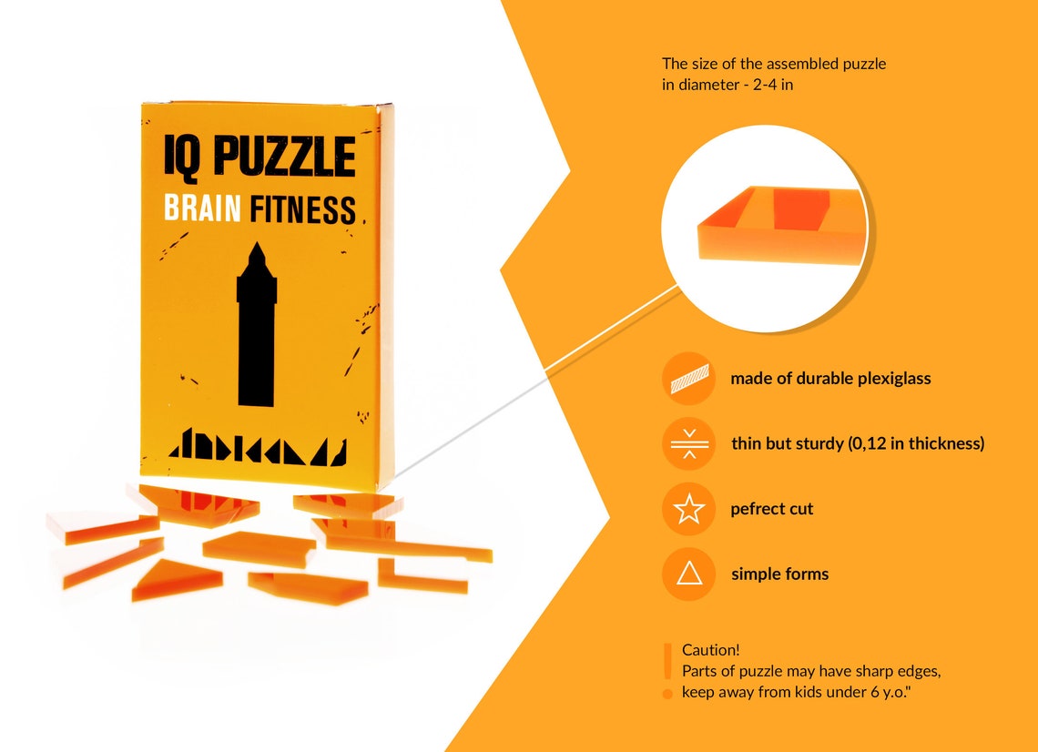 SET OF 3 Geek Toys IQ Puzzle Brain Fitness Games Brain Teaser - Etsy