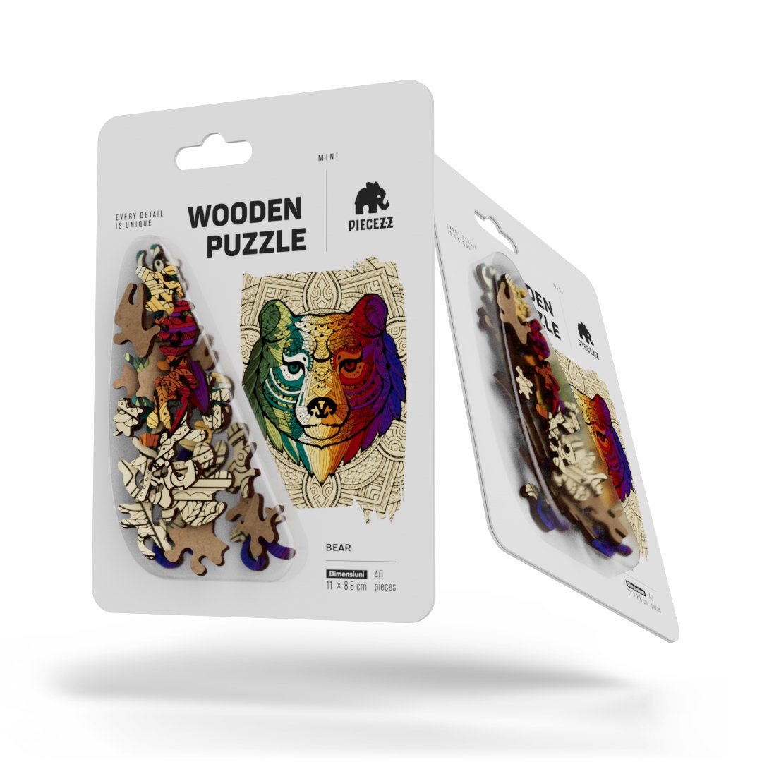 Jigsaw Puzzle Pocket Size 40 Pcs Unique Gift Small Wooden Puzzle, Party ...