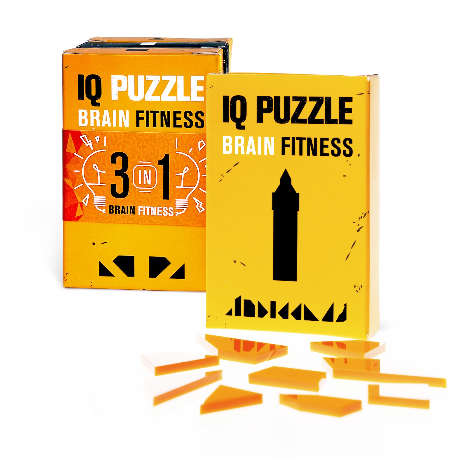 SET OF 3 Geek Toys IQ Puzzle, Brain Fitness, Brain Teaser Puzzles for ...