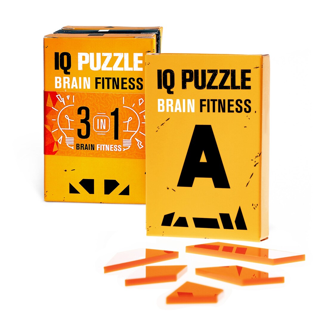 SET OF 3 Geek Toys IQ Puzzle Brain Fitness Games Brain Teaser Puzzles ...