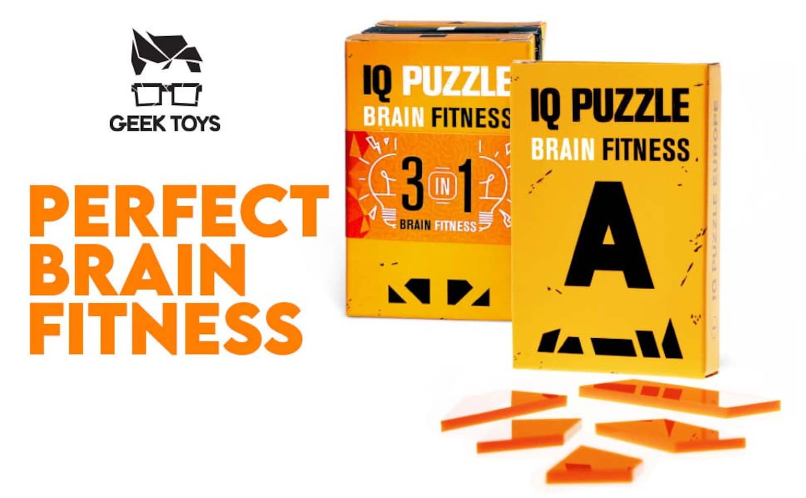 SET OF 3 Geek Toys, IQ Puzzle, Brain Fitness Games, Brain Teaser ...