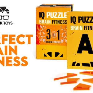 SET OF 3 Geek Toys IQ Puzzle, Brain Fitness, Brain Teaser Puzzles for ...