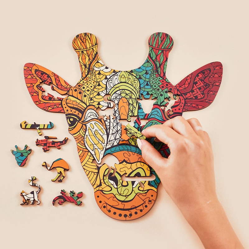 Wood Animal Puzzle - Etsy