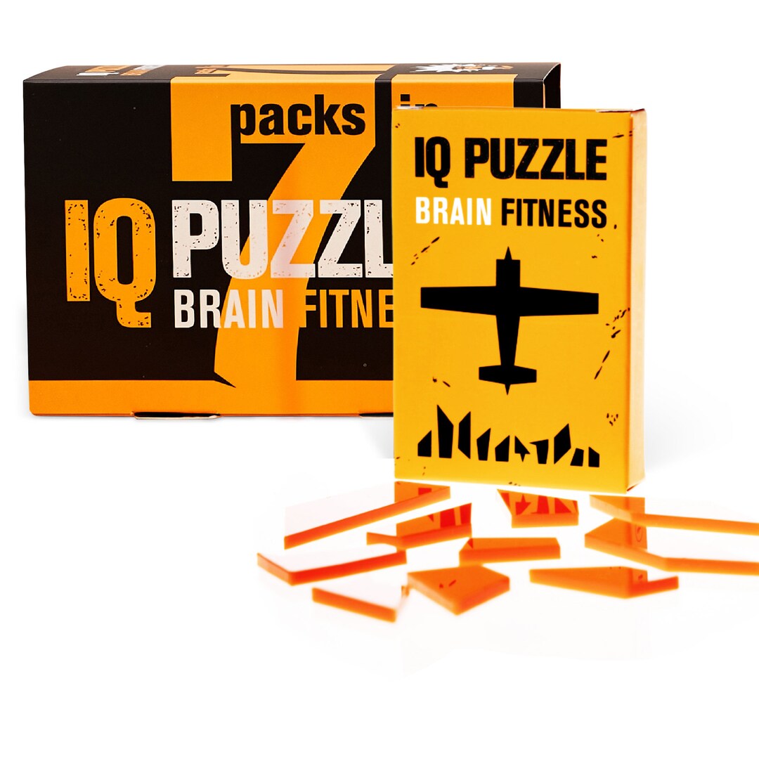 SET OF 7 Geek Toys IQ Puzzle Brain Fitness Games Brain Teaser Puzzles ...
