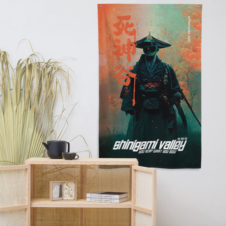 Undead Samurai Garage Flag/banner - Design 1 - Etsy