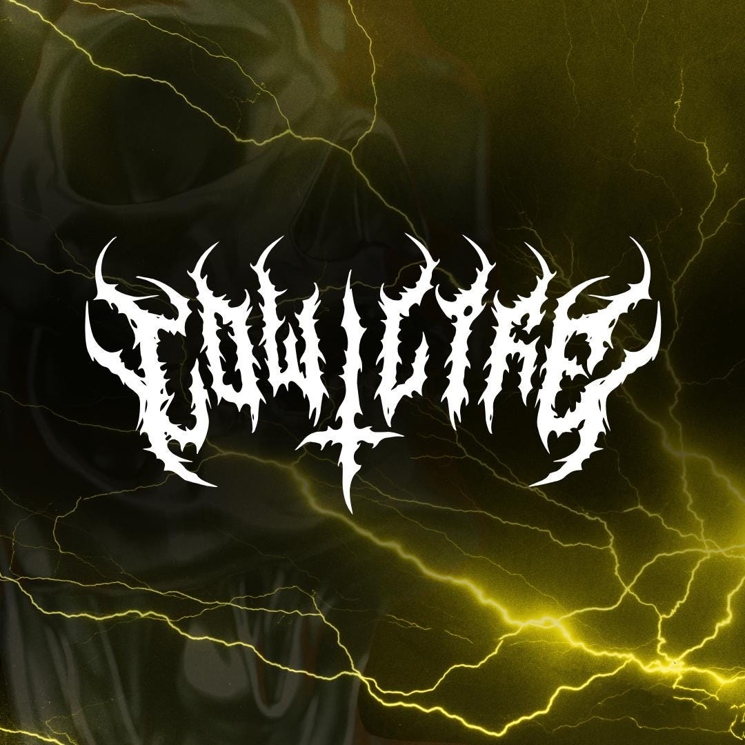 Metal Font Low Life Vinyl Decal - Etsy