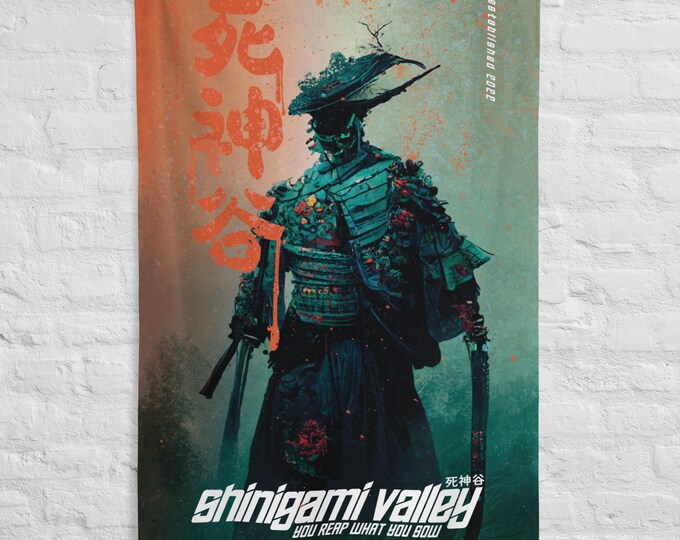 Undead Samurai Garage Flag/banner - Design 2 - Etsy