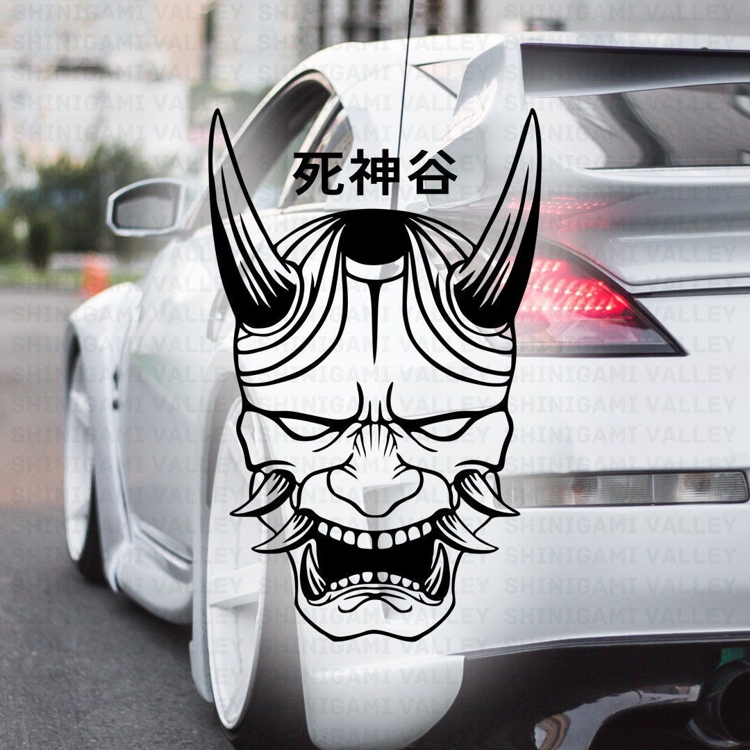 Japanese Demon Mask hannya Transfer Car Vinyl Decal - Etsy Hong Kong