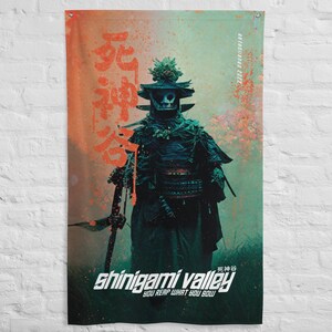 Undead Samurai Garage Flag/banner - Design 3 - Etsy
