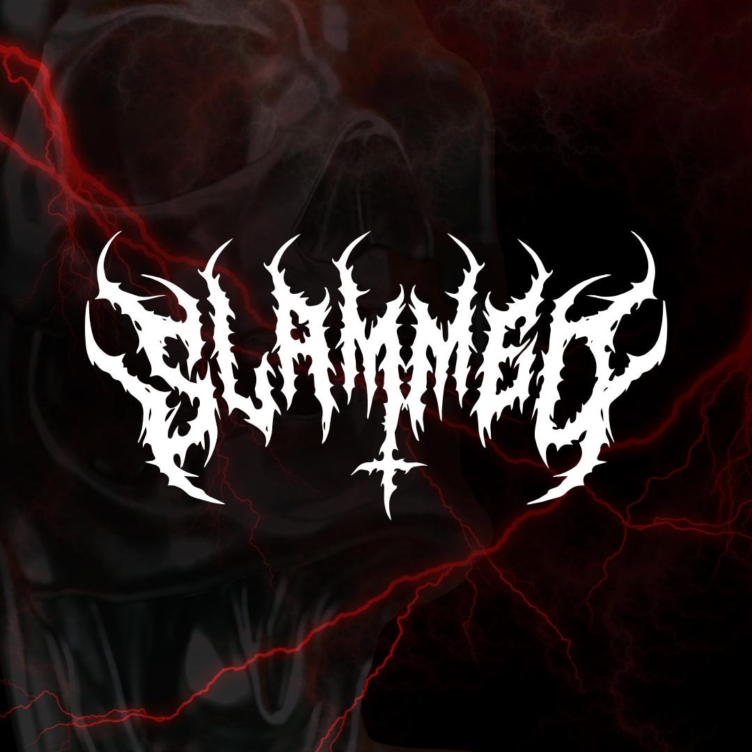 Metal Font Slammed Vinyl Decal - Etsy