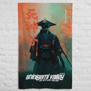 Undead Samurai Garage Flag/banner - Design 1 - Etsy
