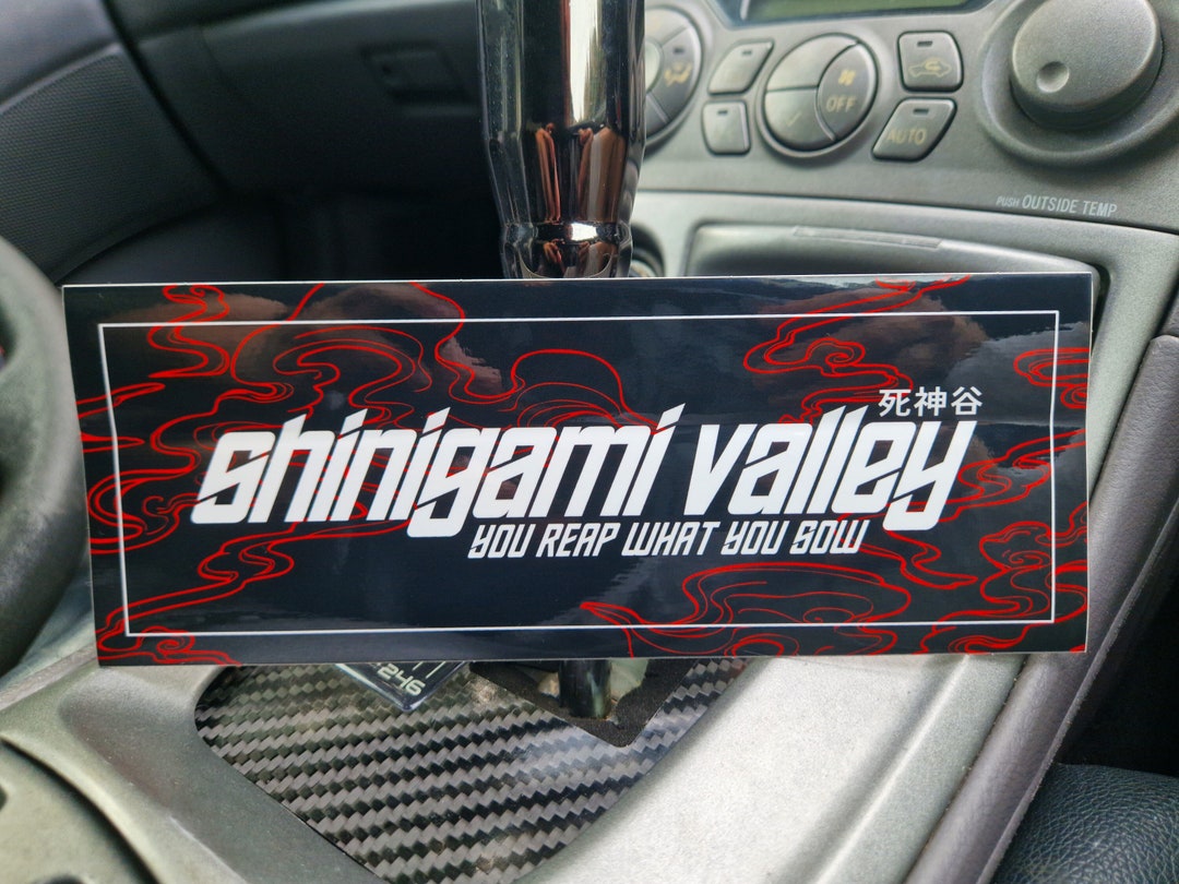 Shinigami Valley Slap Sticker (you Reap What You Sow) Red - Etsy