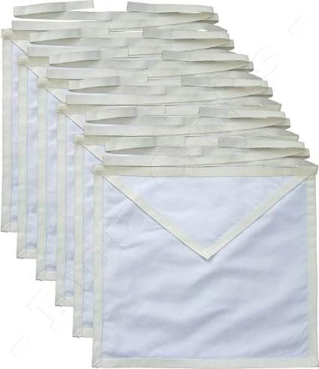 Masonic Regalia Cotton Duck Cloth Candidate Apprentice Aprons Pack of ...