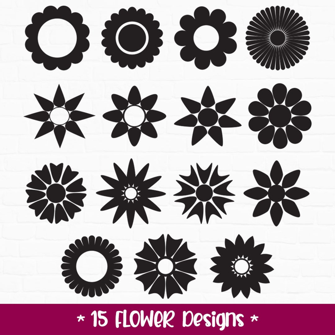 BUNDLE Flower Svg File Floral Svg Flower Shirt Svg Svg for Cricut Png ...