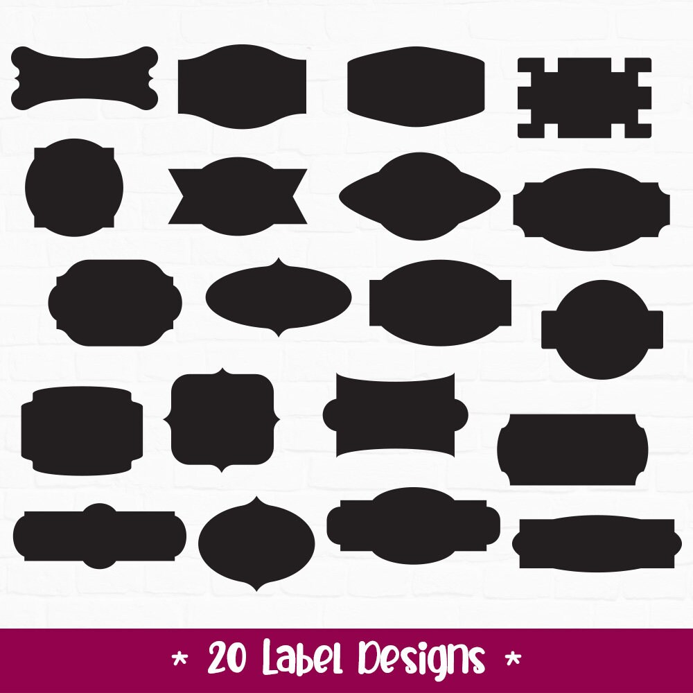 BUNDLE Label Svg File Brand Label Svg Label Design Svg Svg for Cricut ...