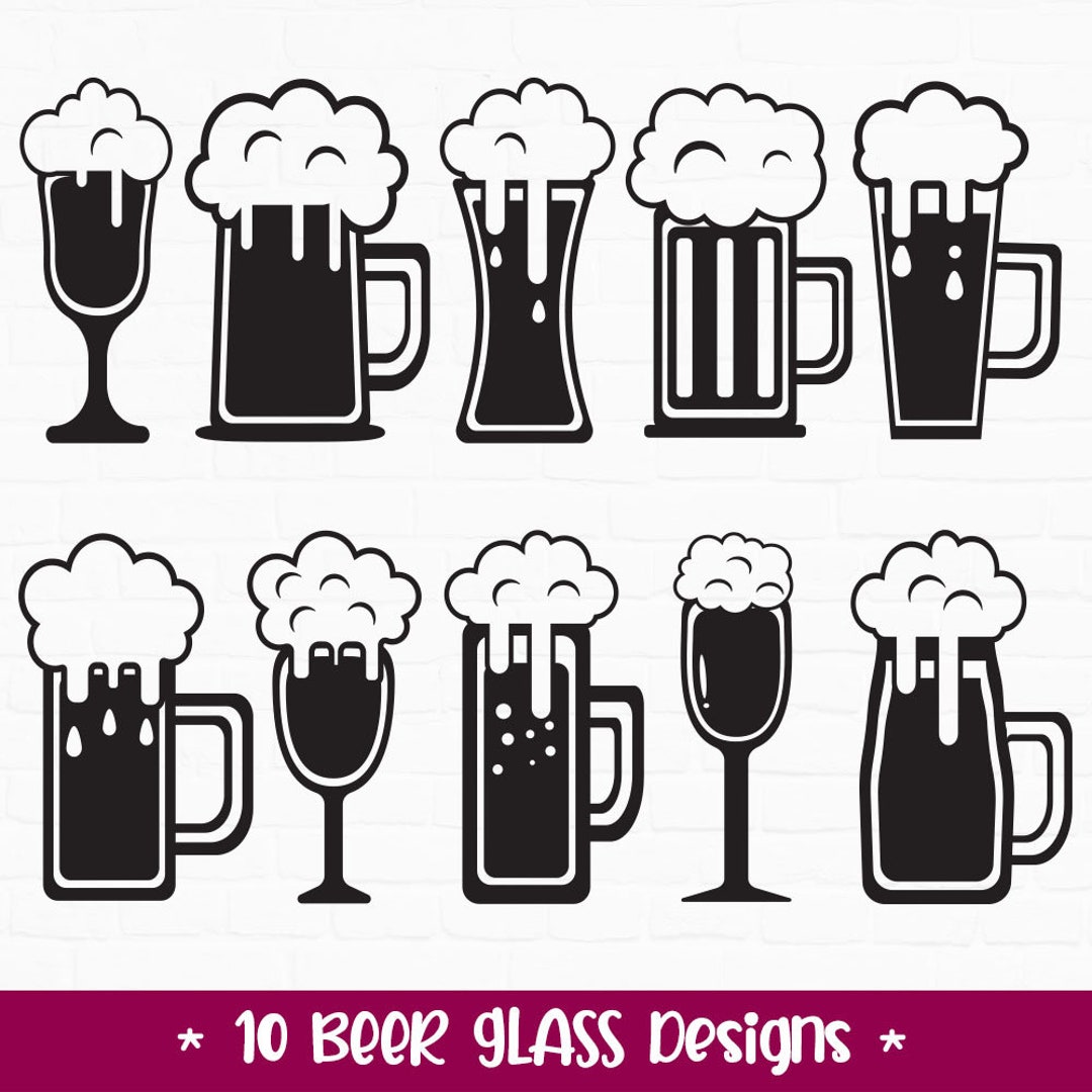 BUNDLE Beer Glass Svg File Beer Svg Beer Shirt Svg Svg for Cricut Png ...