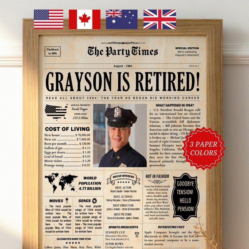 Police Retirement Party - Etsy
