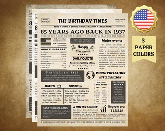 Back in 1937 Poster - Etsy