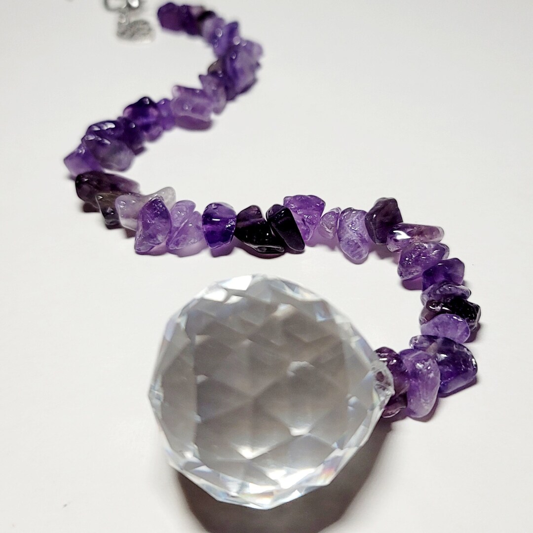 Amethyst Suncatcher Car Prism Healing Crystals Healing Stones Home ...