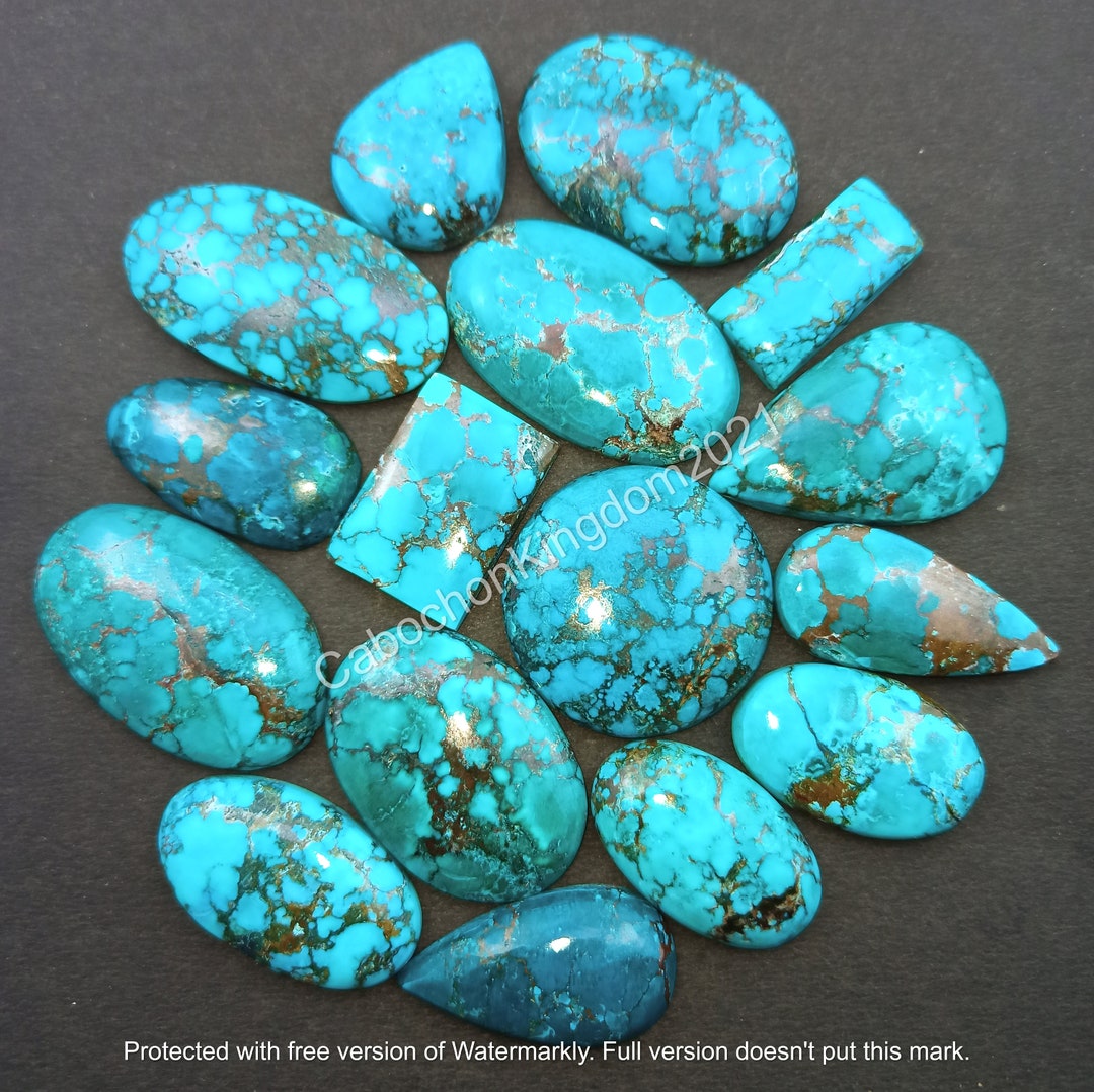 Arizona Turquoise Gemstone Cabochon - Dyed Turquoise - Arizona ...