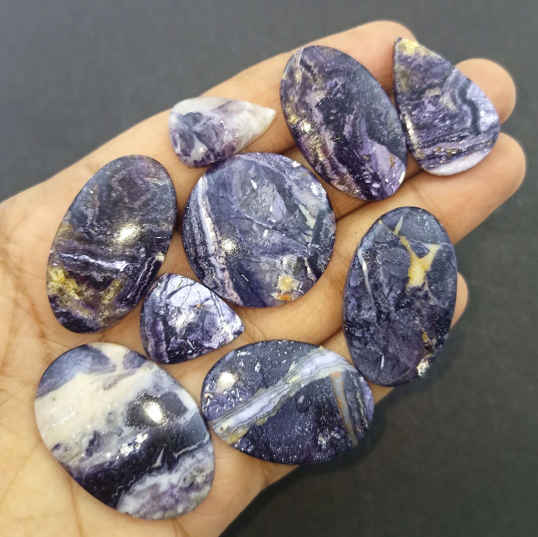 Buy Natural Tiffany Gemstone Cabochon - Tiffany With Fluorite Cabochon ...