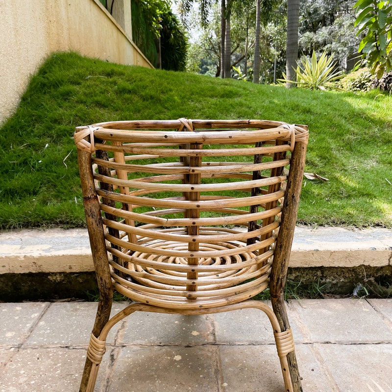 Large Rattan Planter - Etsy