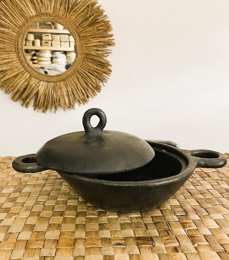 Longpi Pottery Cook and Serve Natural Casserole - Medium - Etsy