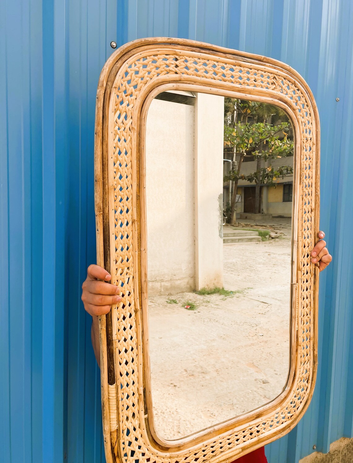Cane Framed Mirrors Choose Your Size 94x66 Cm or 87x66 Cm Handmade and ...