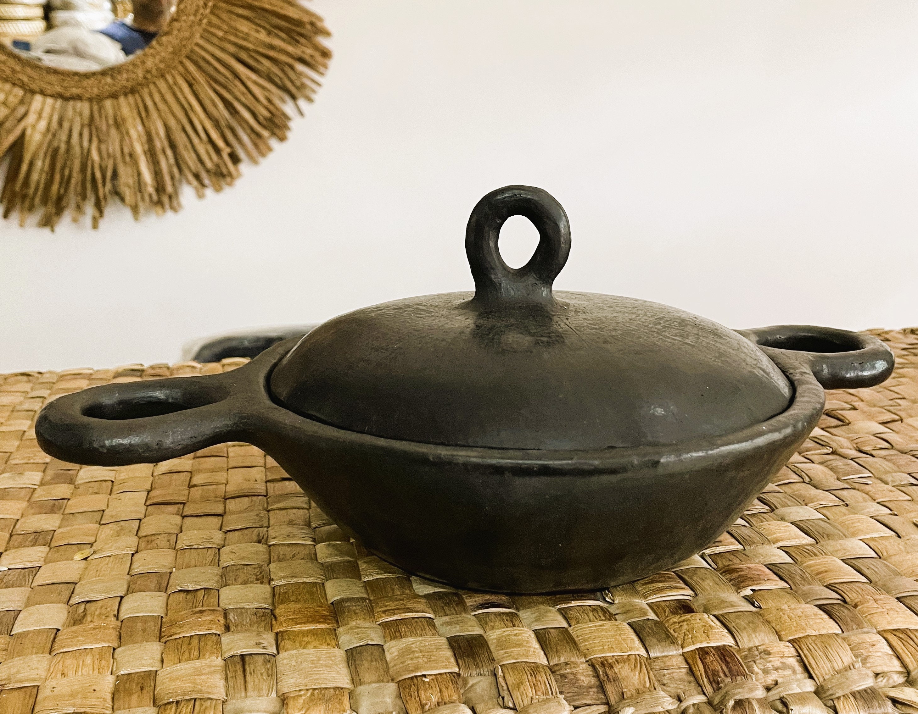 Longpi Pottery Cook and Serve Natural Casserole - Medium - Etsy